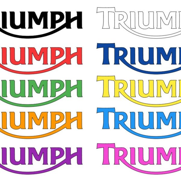 Triumph Motorcycle - Etsy