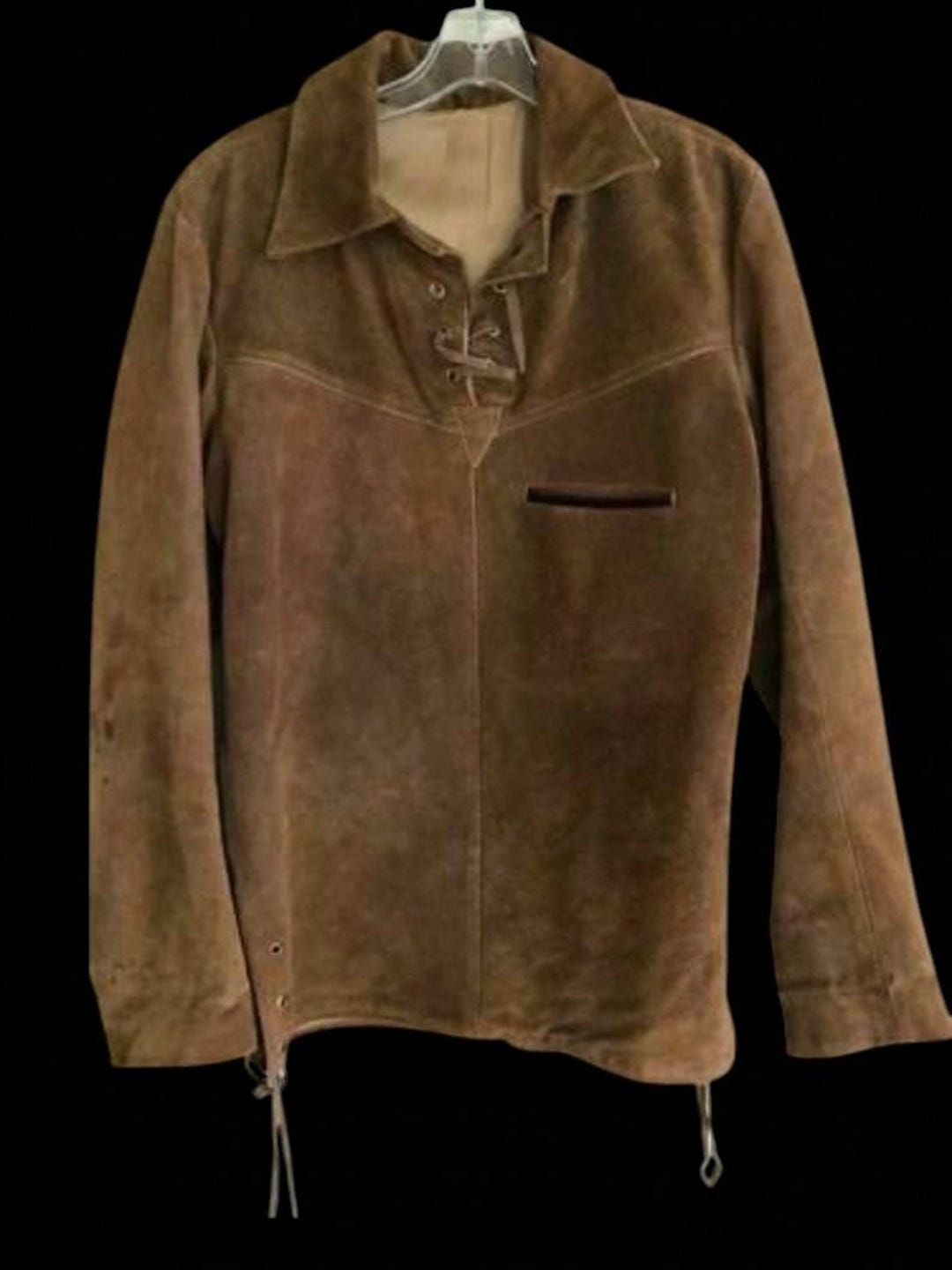 Handmade Buffalo Hide War Shirt: Beaded Suede Leather Western Regalia ...