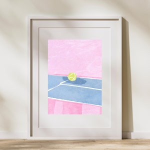 Tennis Watercolor Art, Trendy Art, Colorful Wall Art, Tennis Poster ...