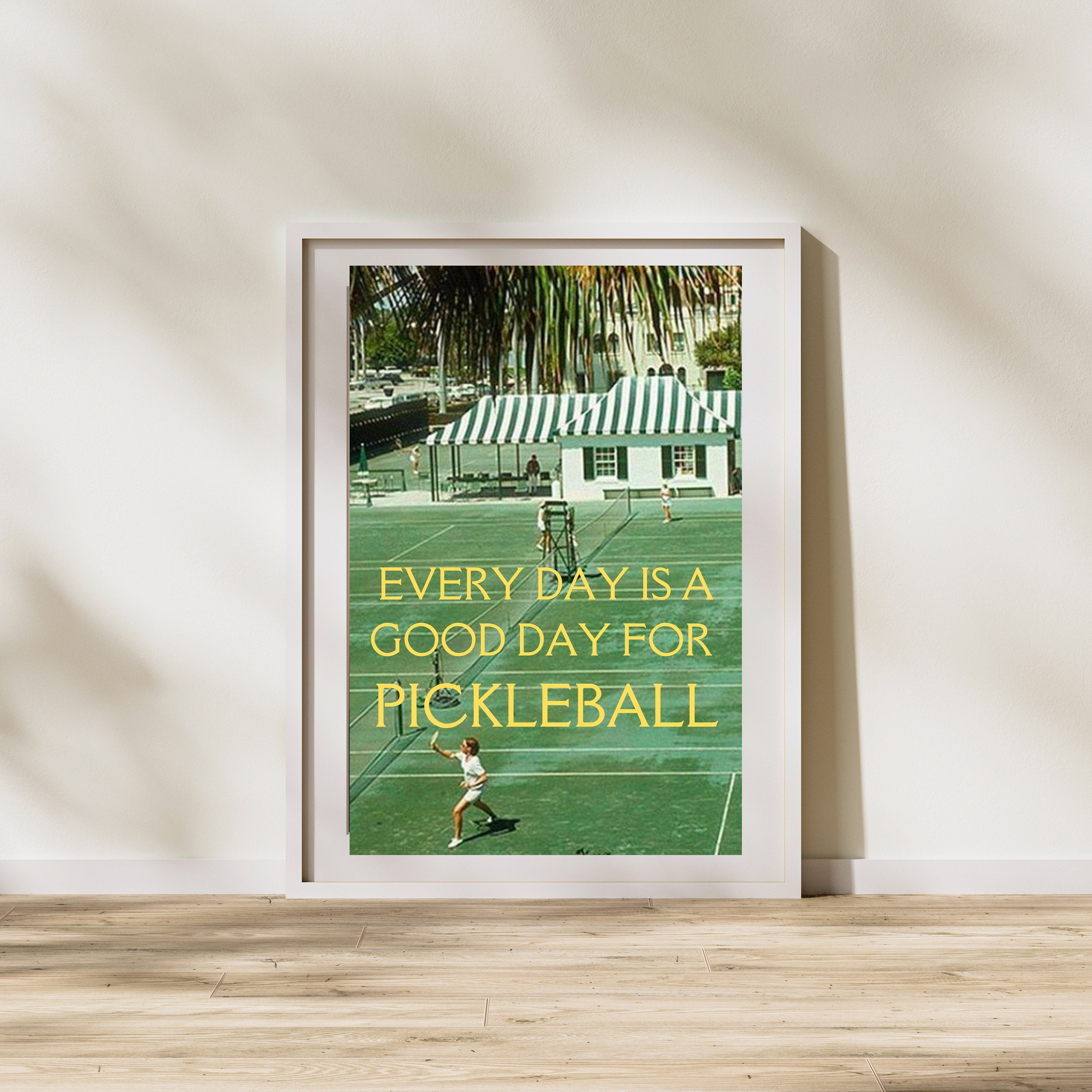 Preppy Pickleball Wall Art, Trendy Art, Colorful Wall Art, Pickleball ...