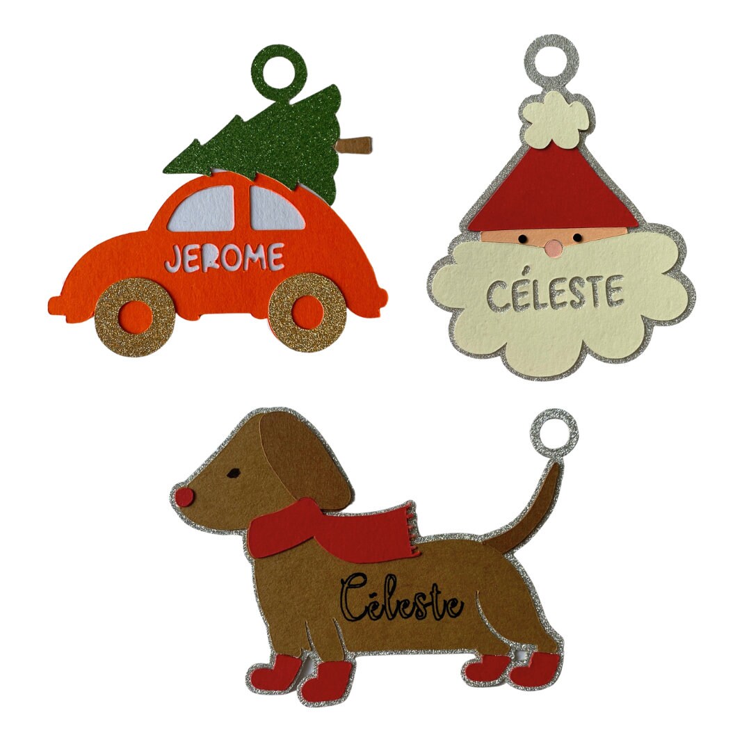 Personalized Christmas Name Cards 9 Pieces Christmas Present - Etsy