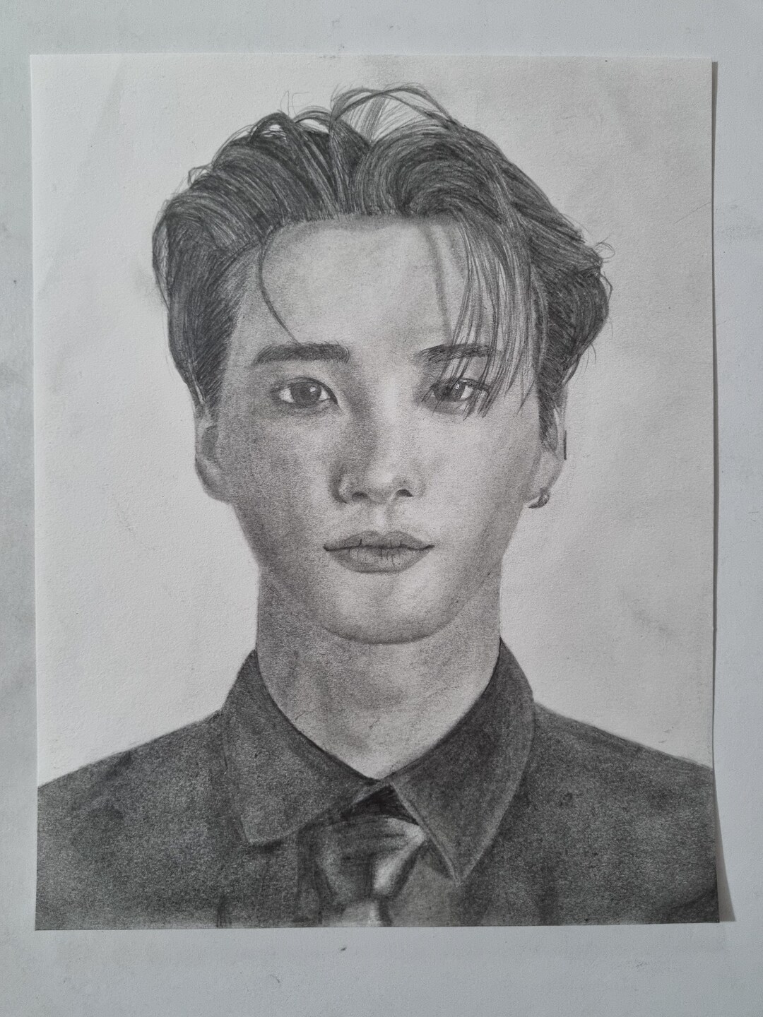 Park Seonghwa ATEEZ Pencil Drawing Sketch Original Artwork A5(approx ...
