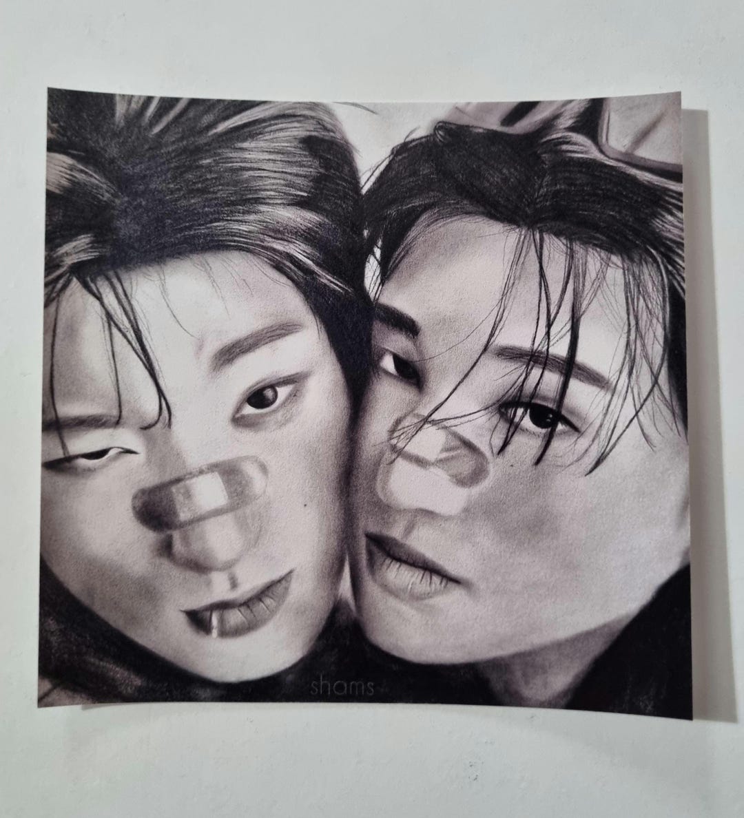 San and Wooyoung Ateez Woosan - Kpop Art Print - Etsy