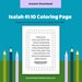 Isaiah 41:10 Coloring Page Printable Scripture Meditation ESV Coloring ...