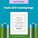 Psalm 34:17 Coloring Page Printable Scripture Meditation ESV Coloring ...