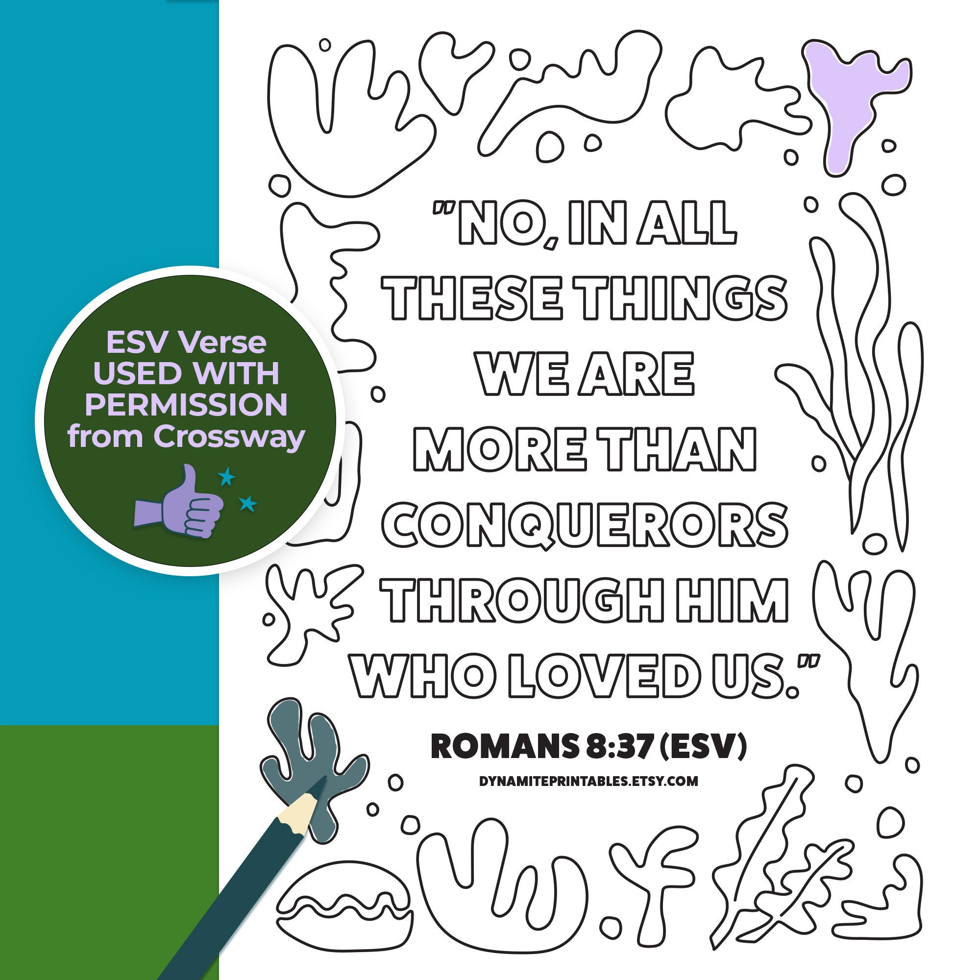 Anti Anxiety Bible Verse Coloring Page Printable Bundle Scripture ...