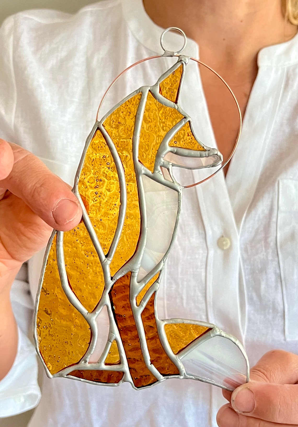 Stained Glass Fox Pattern, Stained Glass Pattern, Foxes, Stained Glass ...