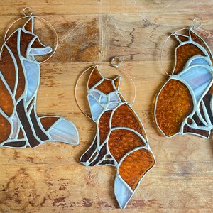 Stained Glass Fox Pattern, Stained Glass Pattern, Foxes, Stained Glass ...