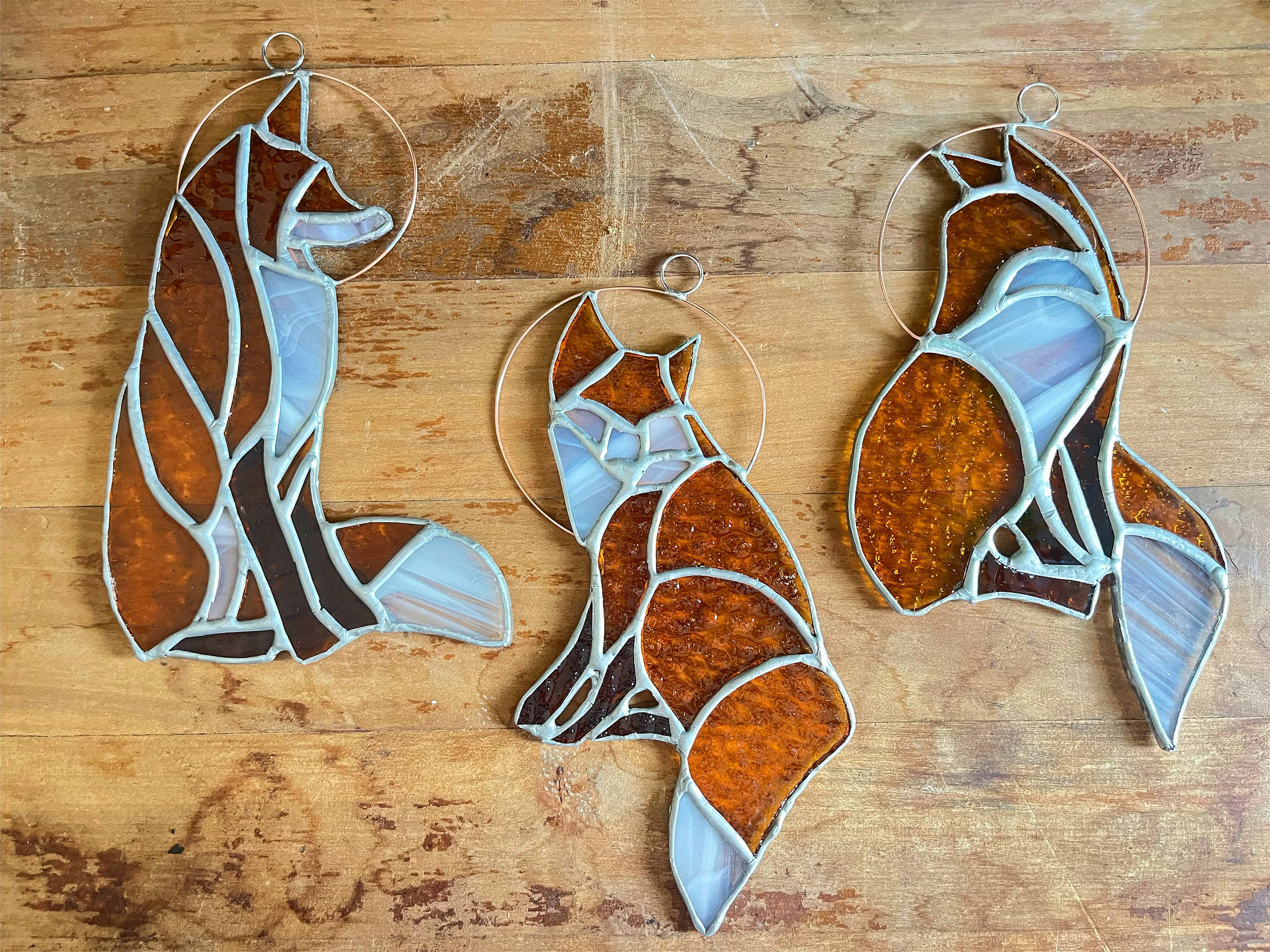 Stained Glass Fox Pattern, Stained Glass Pattern, Foxes, Stained Glass ...