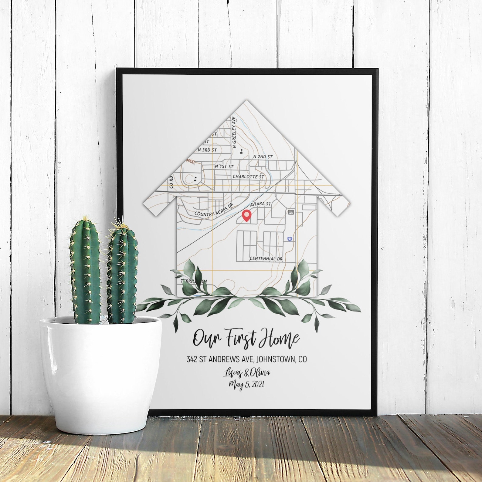 Our First Home Personalised Map Print First Home Map Print - Etsy