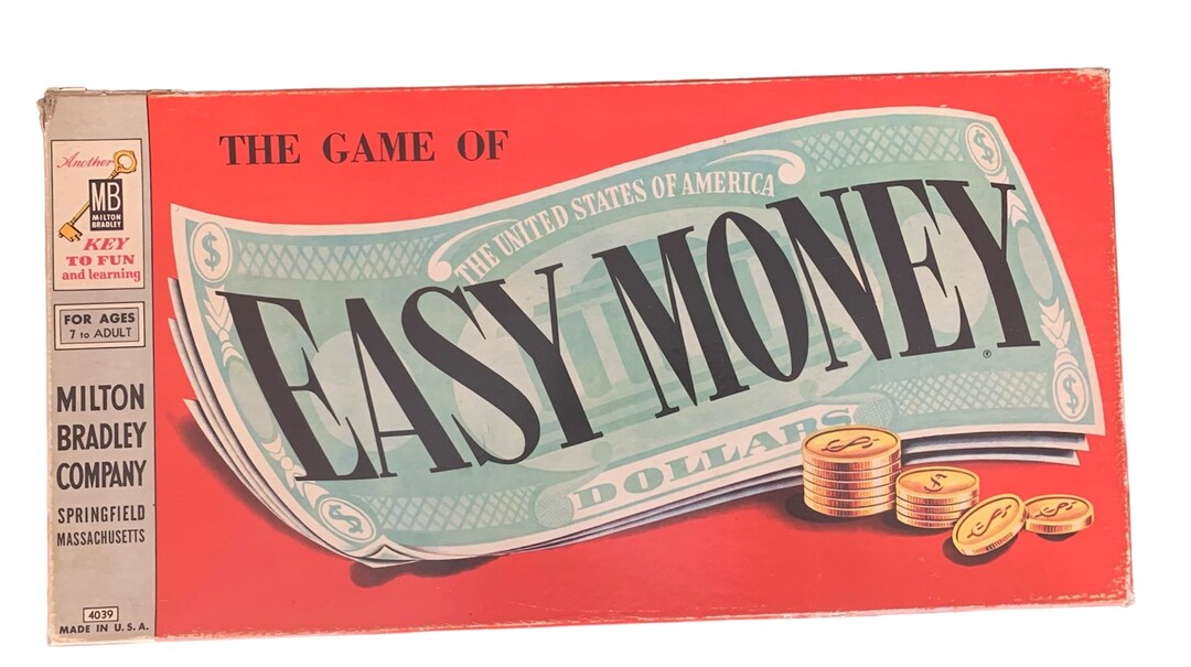 Easy Money by Milton Bradley 1956 - Etsy