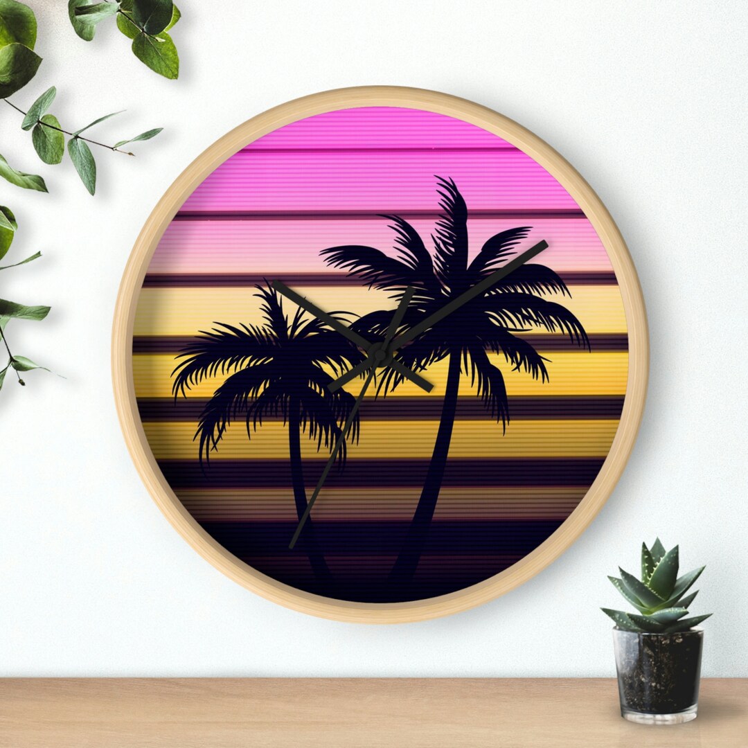 Synthwave Out Run Retrowave Vaporwave Wall Clock - Etsy