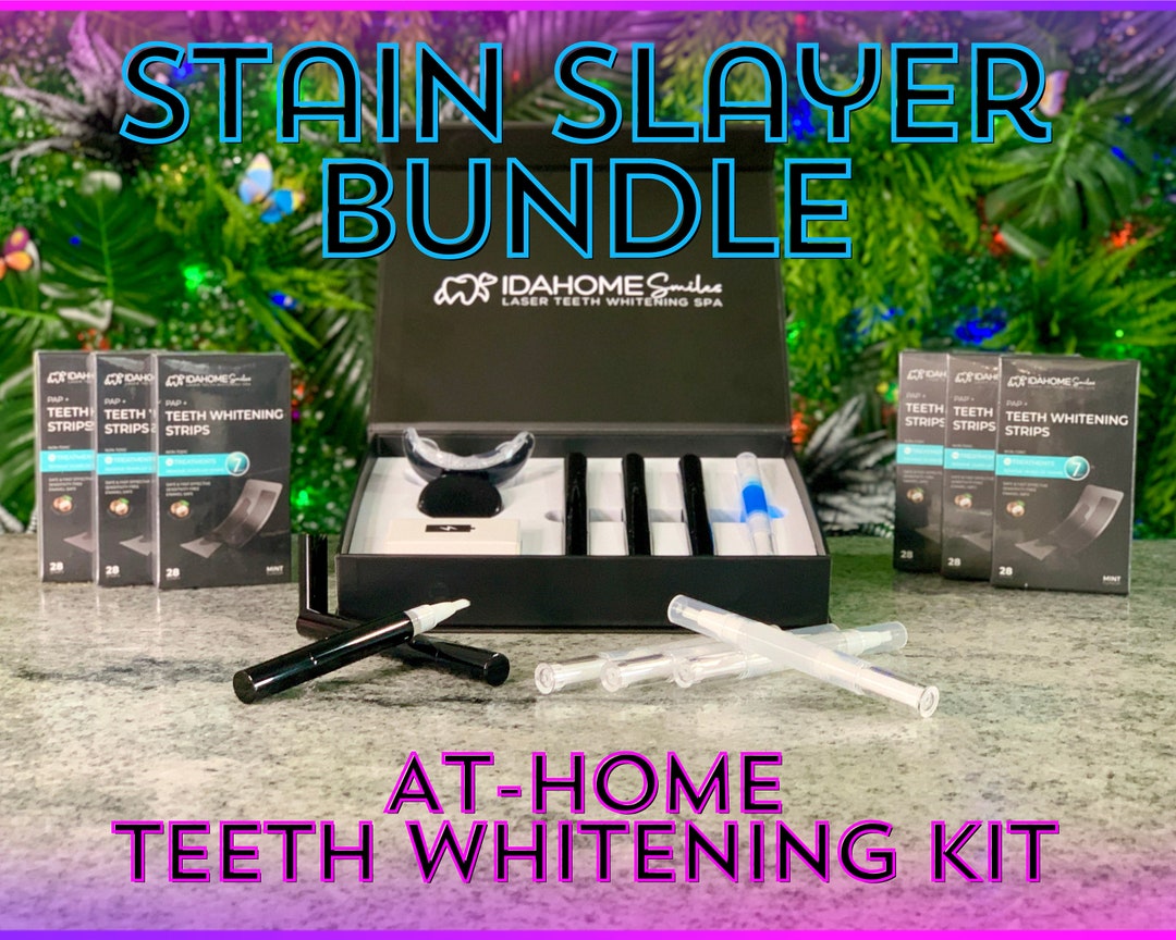 Idahome Smiles 'stain Slayer' At-home Teeth Whitening Product Bundle - Etsy