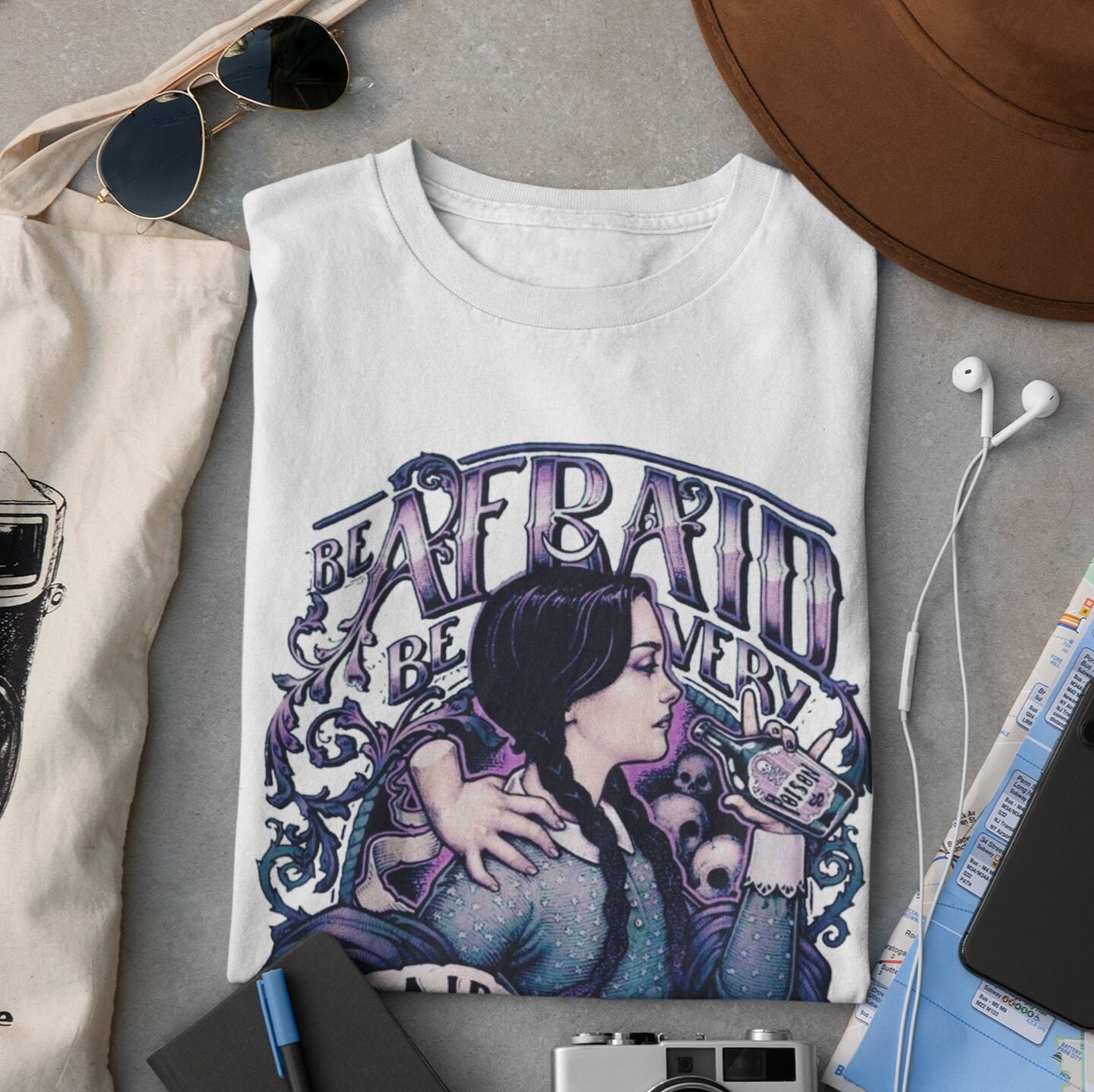 Wednesday Addams shirt | Be afraid be very afraid tee| Addams family ...