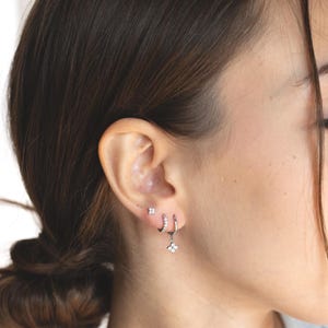 Everyday Silver Earring Set Sterling Silver Ear Stack Set for Multiple ...