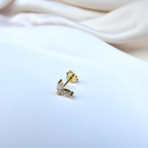 Everyday Gold Earring Stack Set, Sterling Silver Earring Set, Stacking ...