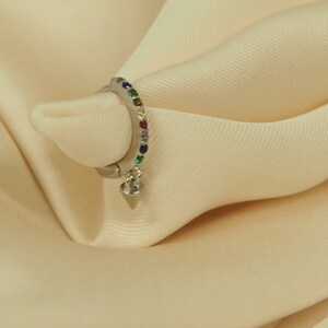 Colorful Silver Earring Set Minimalist Earrings Set for Multiple ...