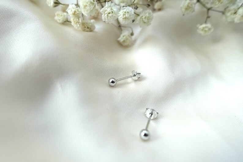 Sterling Silver Earring Set, Minimalist Stacking Earrings - Etsy