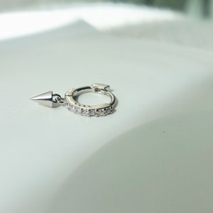 Pierced Earring Set Silver Stacking Earring Set Minimal Ear Stack for ...