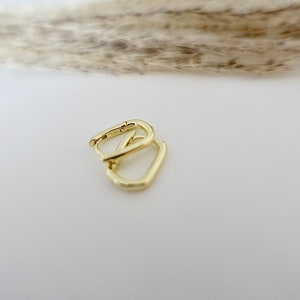 Colourful Gold Earring Stack Set Gold Link Hoop Ear Stack Set Triple ...