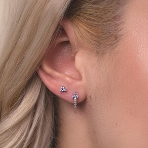 Silver Earrings Set, Silver Earring Stack, Silver Earring Set for ...