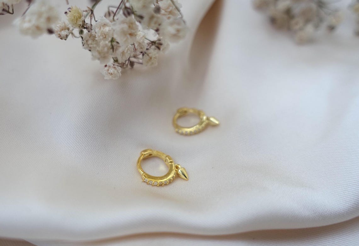 Everyday Gold Earring Stack Sets Uk, Gold Stacking Hoop Earrings Non ...
