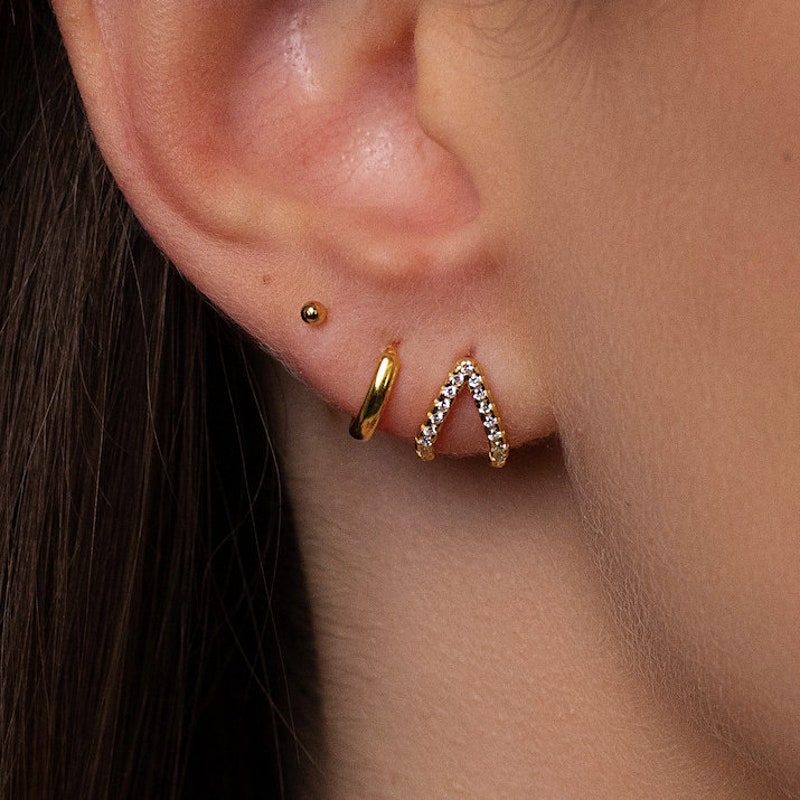 Buy Earrings Sets for Multiple Piercing Online In India - Etsy India