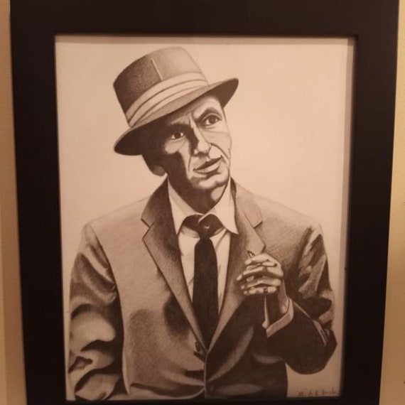 Frank Sinatra Pencil Drawing - Etsy