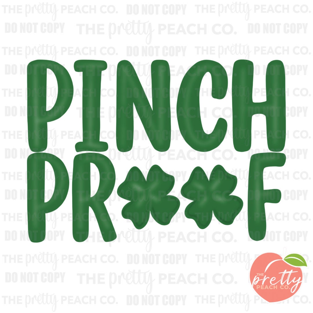 Pinch Proof (2) PNG | Saint Patrick's Day PNG | Sublimation PNG - Etsy