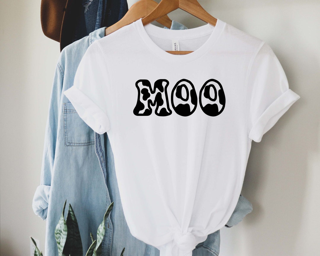 Moo Cow Shirt, Cow Print Shirt, Doja Cat Shirt, Casual Cow Shirt, Cow ...
