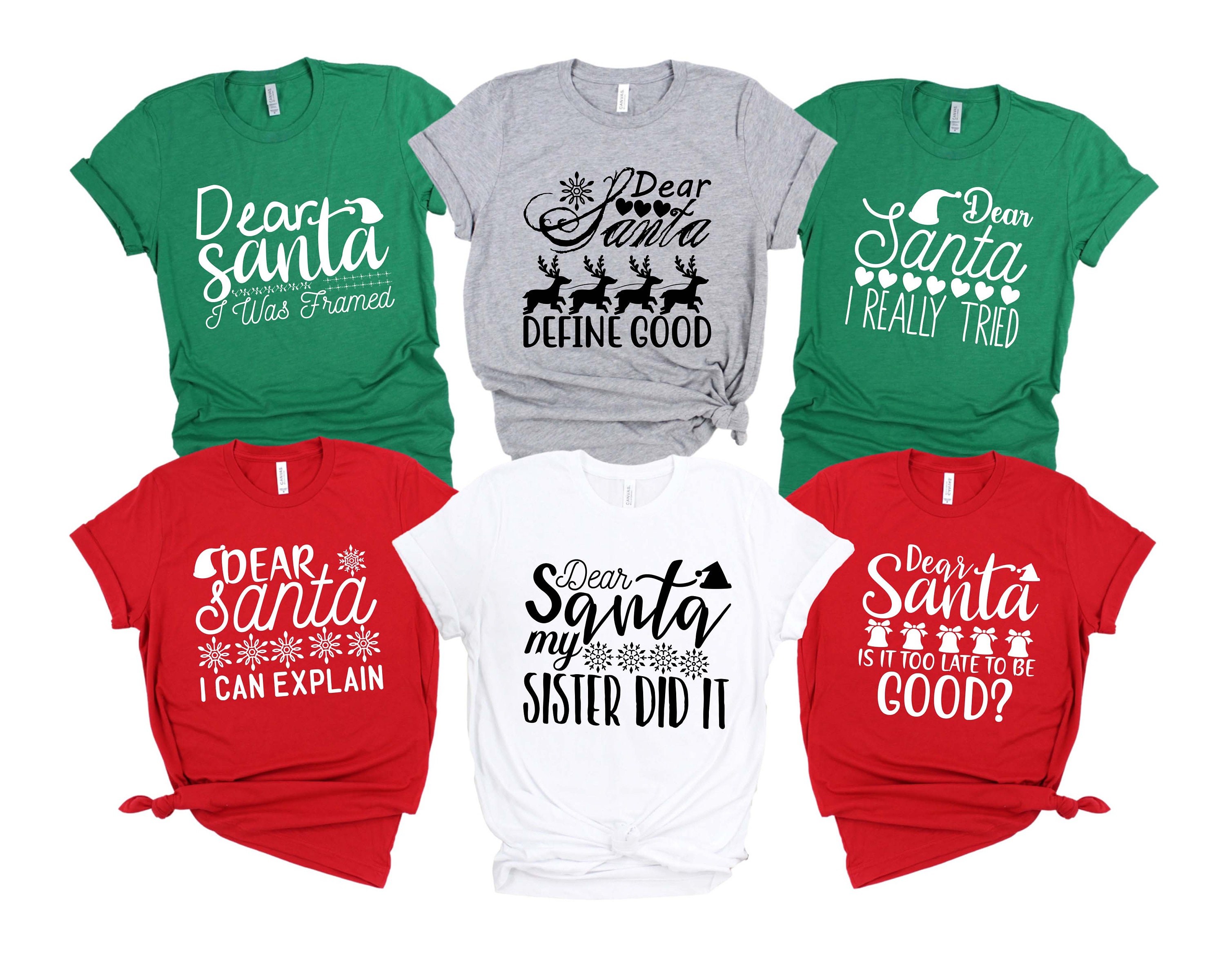 Dear Santa Shirts, Dear Santa Christmas Family Shirts, Dear Santa Group ...