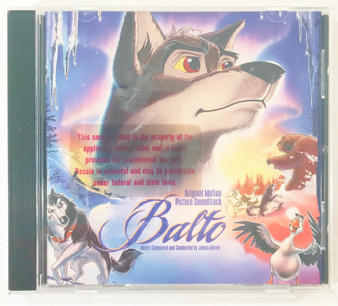 Balto OOP PROMO Original Soundtrack James Horner CD Animated Cartoon ...