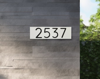 Custom Modern Address Sign - Vertical and Horizontal House Numbers - Etsy