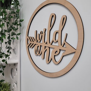 Wild One Sign | Party Décor | Kids Playroom Sign | Playroom Wall Art ...
