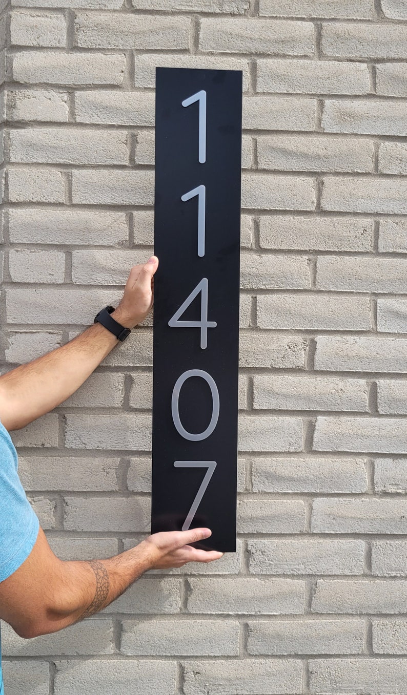 Address Sign Modern Plaque Aluminum Sign Residential Sign - Etsy