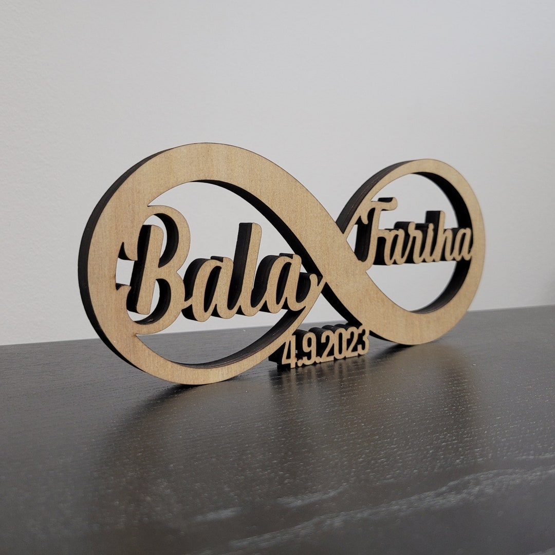 Personalized Infinity Sign, Custom Wedding Gift, Gift for Couples ...