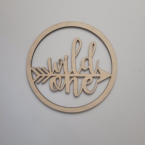 Wild One Sign | Party Décor | Kids Playroom Sign | Playroom Wall Art ...