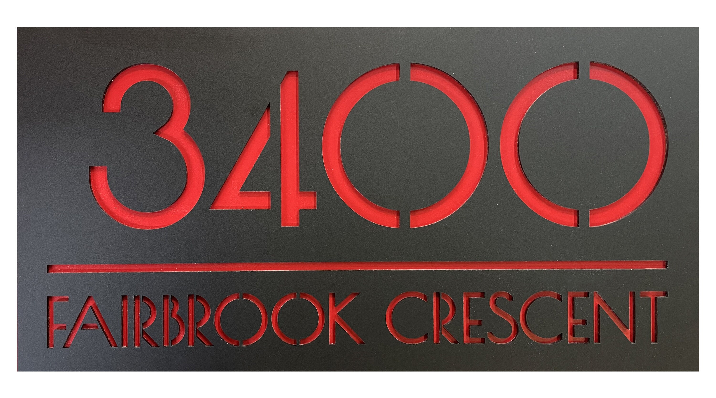 Modern Address Sign Double Layered House Numbers Address - Etsy