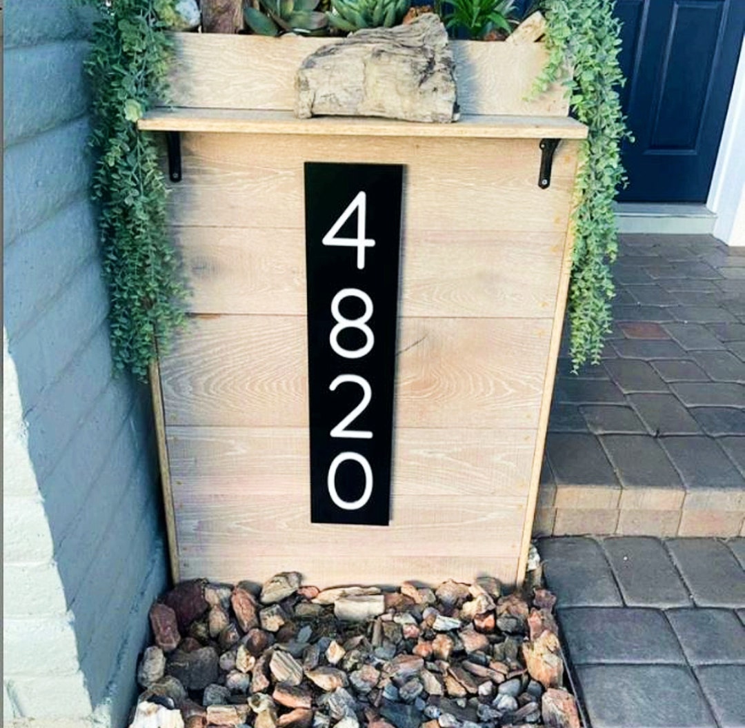 Address Sign, Modern Plaque | Aluminum Sign| Residential Sign |custom ...