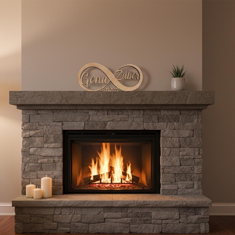 Personalized Infinity Decor – Custom Couple Names & Established Date, Romantic Gift for Her - Etsy