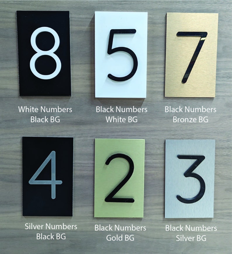 Address Sign Modern Plaque Aluminum Sign Residential Sign - Etsy