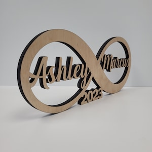 Personalized Infinity Sign, Custom Wedding Gift, Gift for Couples ...