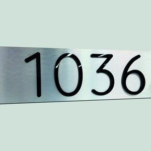 Custom Modern Address Sign - Vertical and Horizontal House Numbers - Etsy