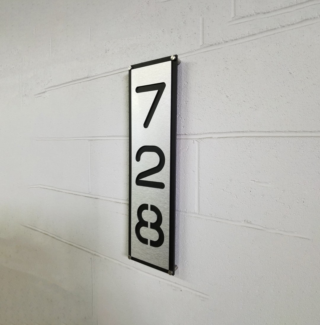 Address Sign, Modern Plaque | Aluminum Sign| Residential Sign |custom ...