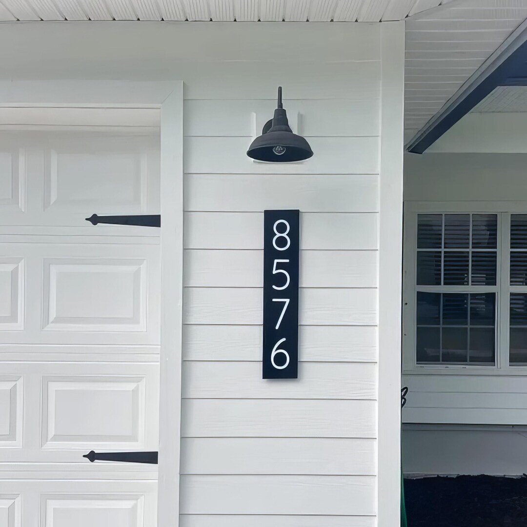 Address Sign, Modern Plaque, Aluminum House Sign - Etsy