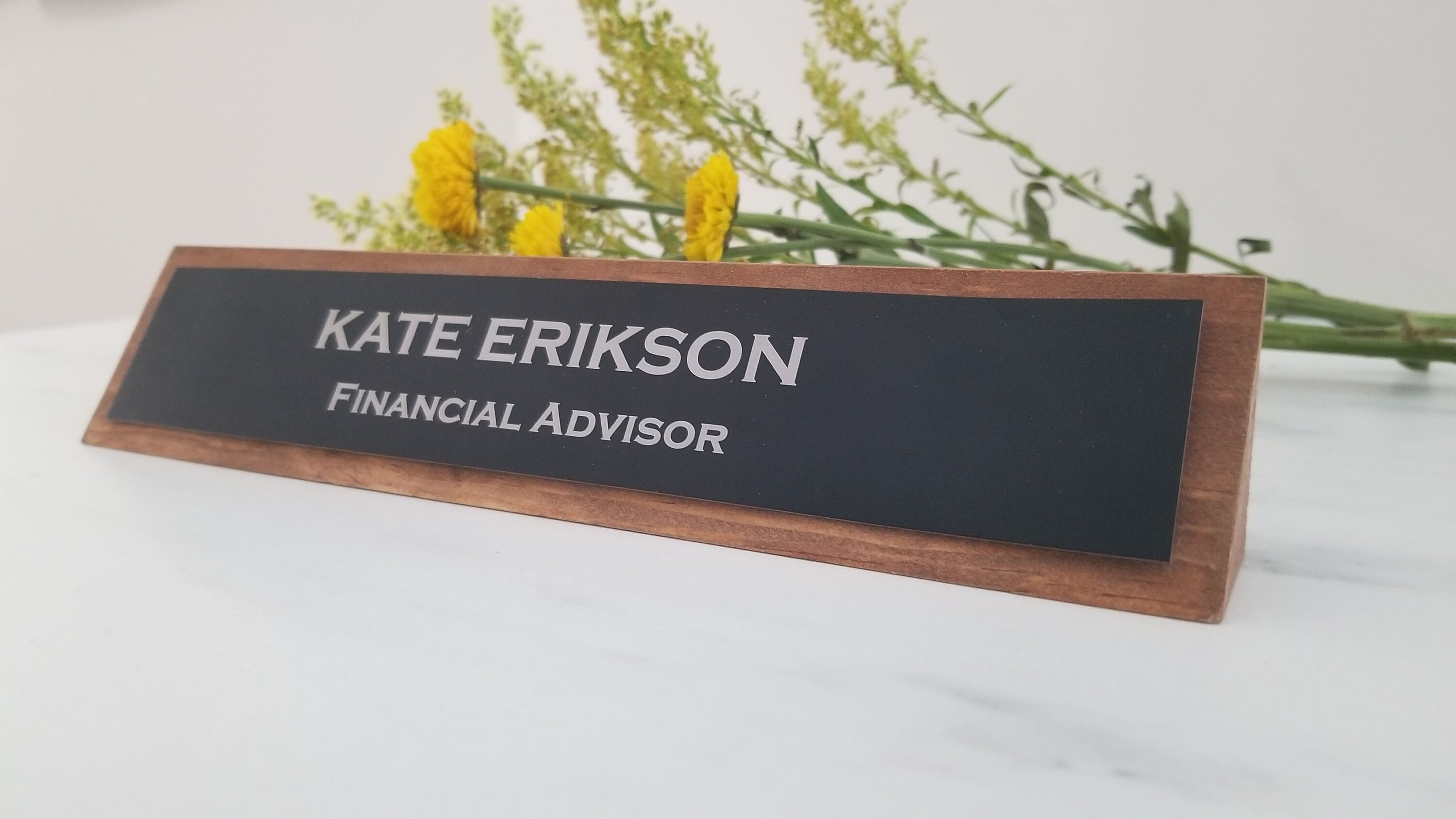 Desk Name Plate Custom Name Plate Custom Name Sign Name - Etsy