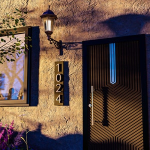 Custom Modern Address Sign - Vertical and Horizontal House Numbers - Etsy