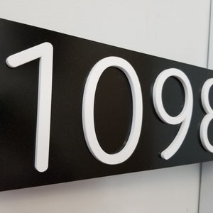 Custom Modern Address Sign - Vertical and Horizontal House Numbers - Etsy
