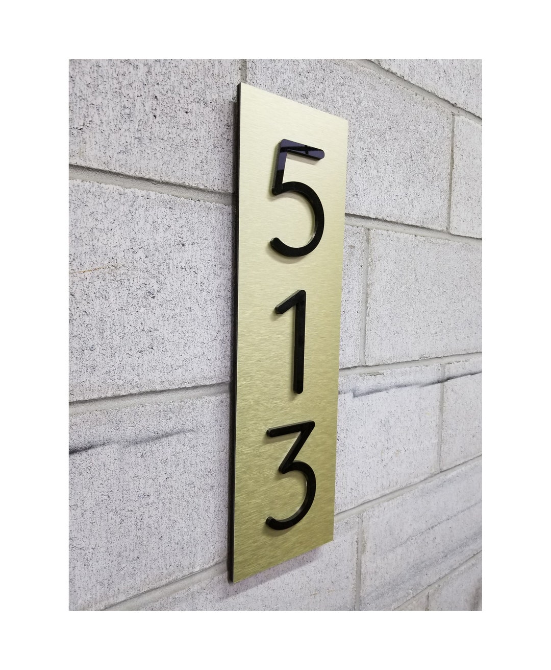 3D House Number Sign Modern Home Address Plaque - Etsy