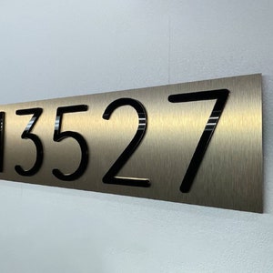 Address Sign| Modern Plaque, Aluminum Sign| Residential Sign |custom ...